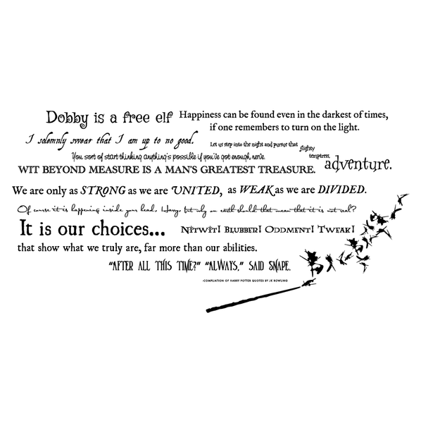 Harry Potter Quote Decal Collection | Shop Decals from Dana Decals