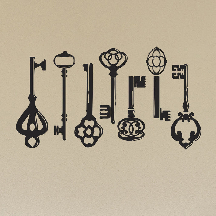 Vintage Keys Wall Decal – Dana Decals