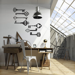 Vintage Keys Wall Decal – Dana Decals