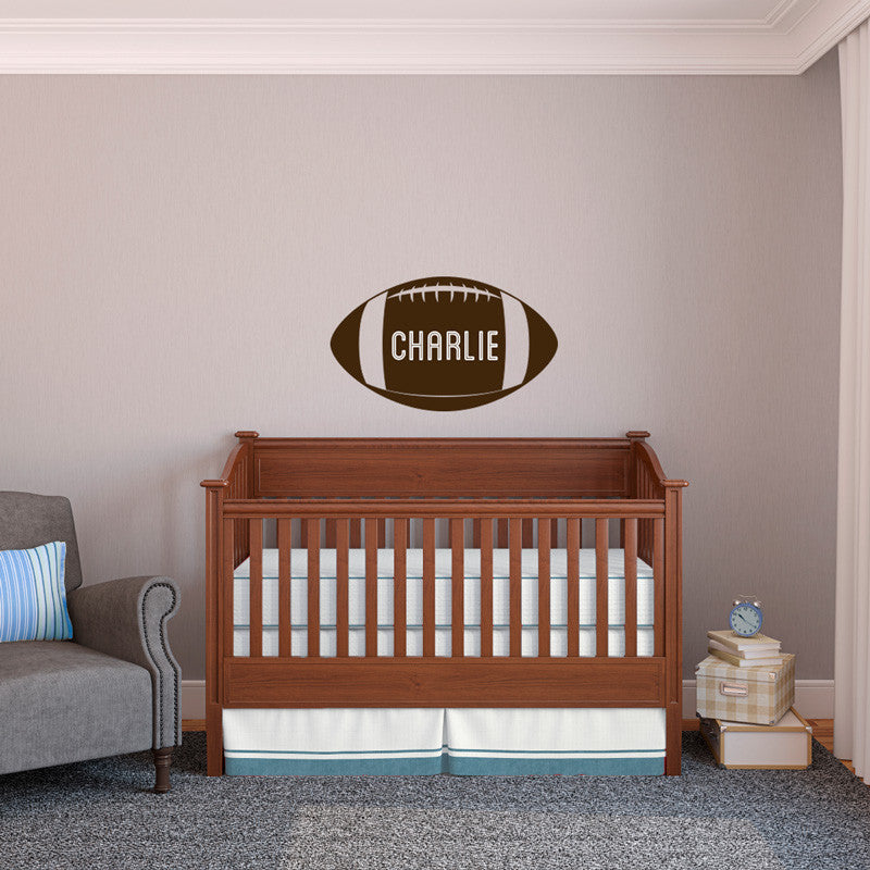 Personalized Football With Name - Sports - Vinyl Wall Art Decal for ...