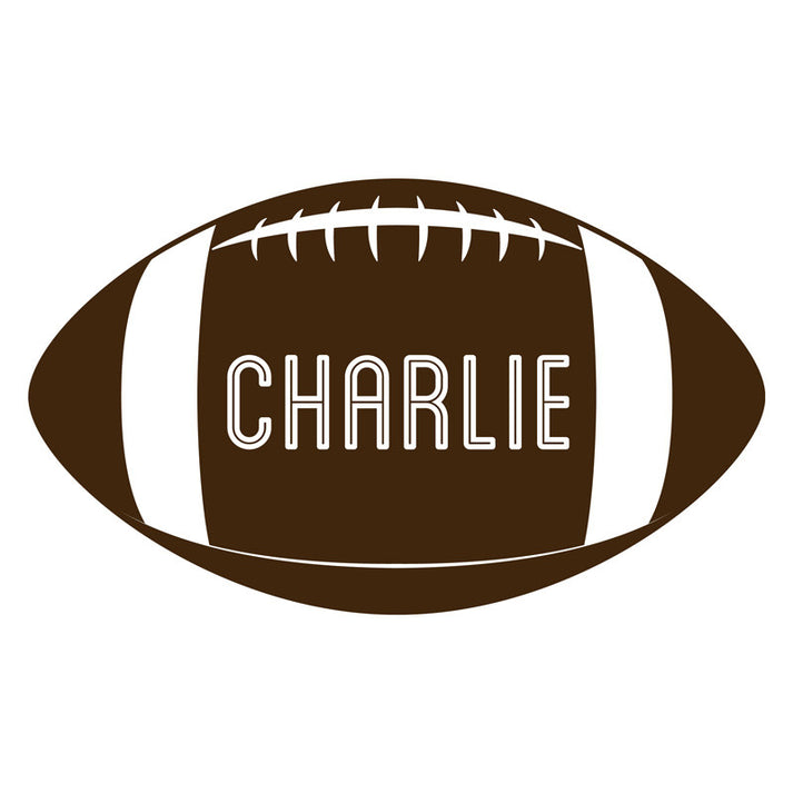 Personalized Football With Name - Sports - Vinyl Wall Art Decal for ...