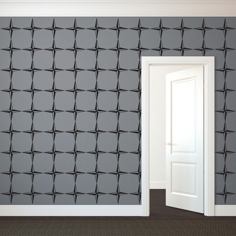 Four Point Star Pattern Wall Decal | Shop Decals at Dana Decals