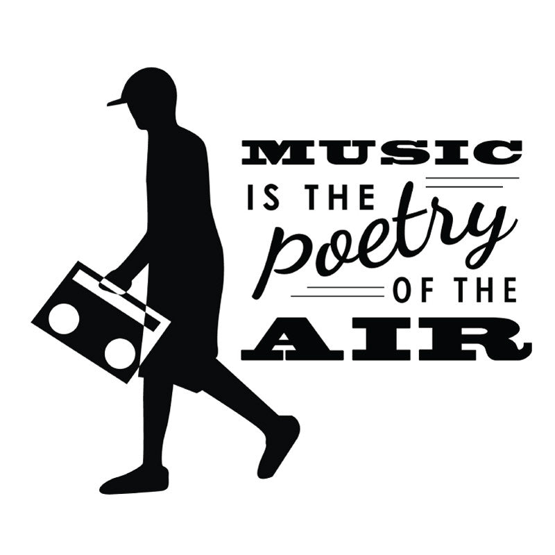 Music is Poetry Quote Decal | Shop Decals at Dana Decals