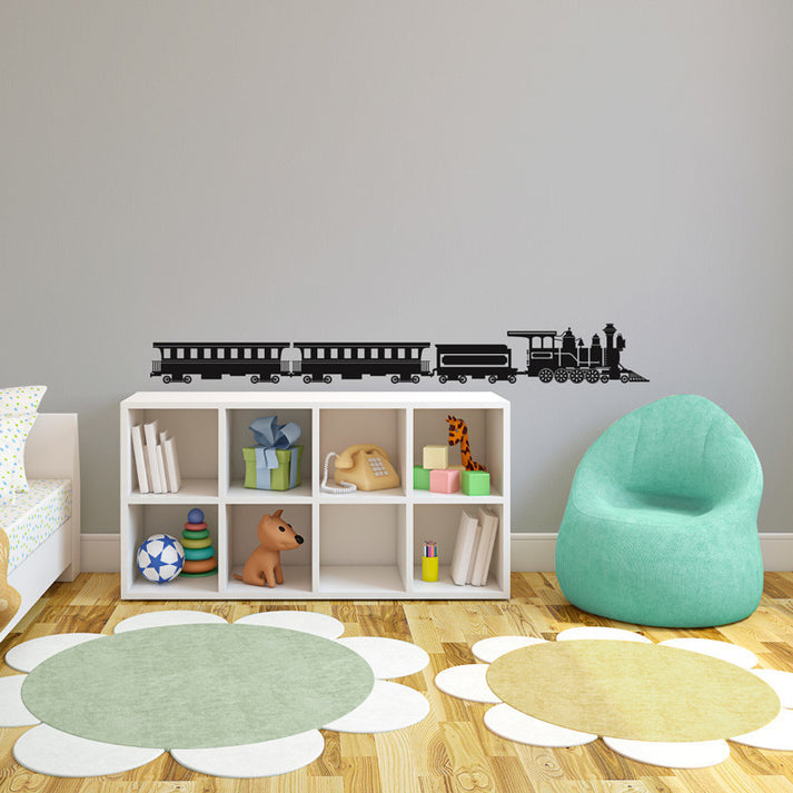 Steam Engine Train - Vinyl Wall Art Decal for Homes, Offices, Kids ...