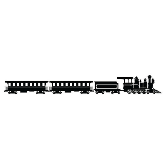 Steam Engine Train - Vinyl Wall Art Decal for Homes, Offices, Kids ...
