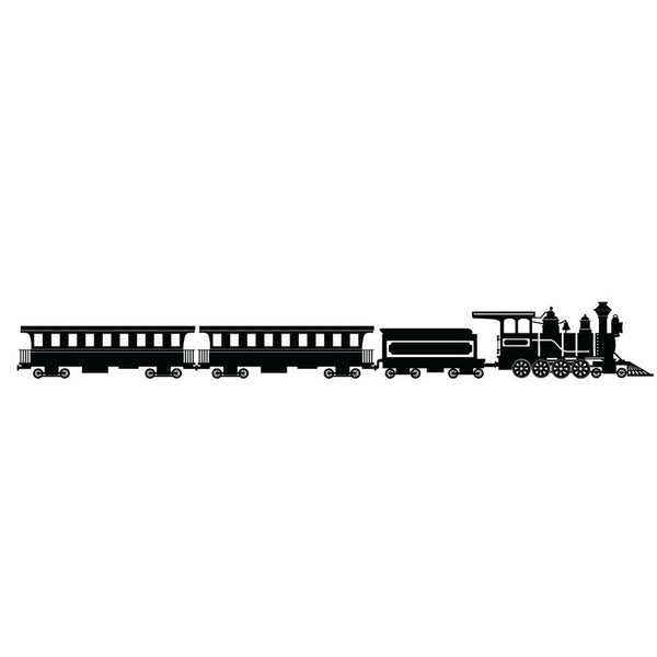 Steam Engine Train - Vinyl Wall Art Decal for Homes, Offices, Kids ...