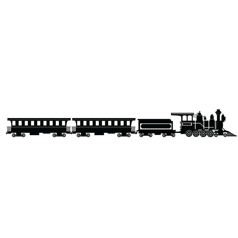 Steam Engine Train - Vinyl Wall Art Decal for Homes, Offices, Kids ...