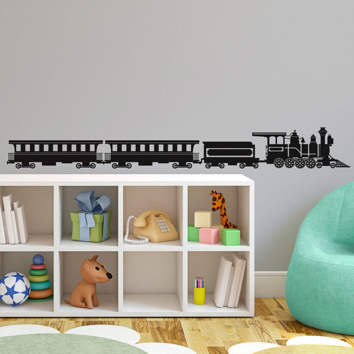Steam Engine Train - Vinyl Wall Art Decal for Homes, Offices, Kids ...